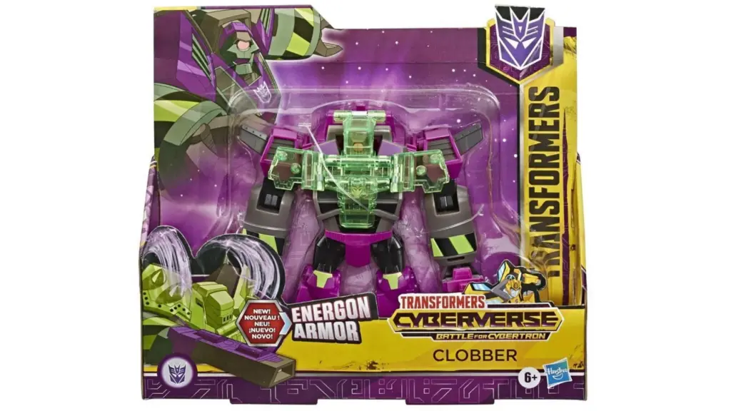 Фигурка Hasbro Transformers Cyberverse Energon Armor Clobber E7108 ...